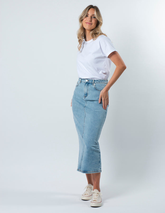STELLA ESSENTIALS Stacy Skirt - Light Blue – Stella+Gemma