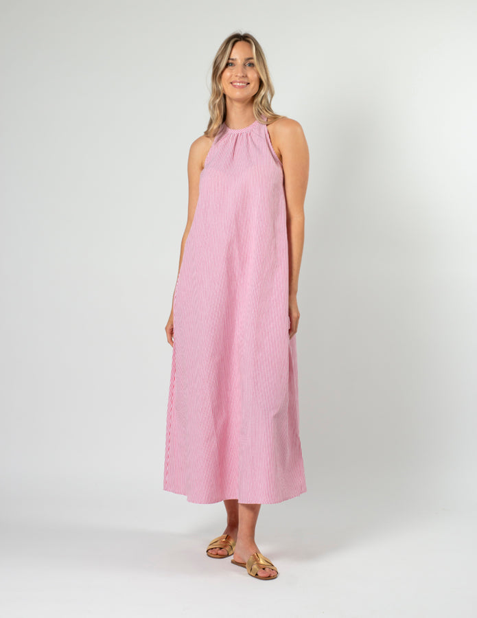 STELLA ESSENTIALS Nyla Dress - Red Stripe – Stella+Gemma