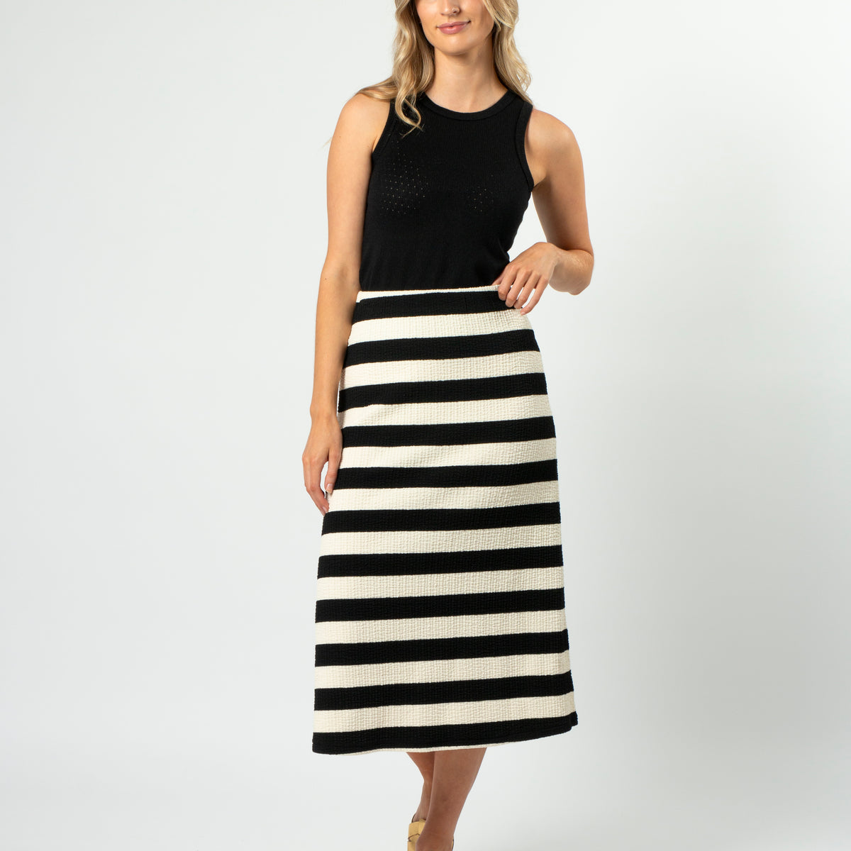 Jordie Skirt - Oreo Stripe – Stella+Gemma