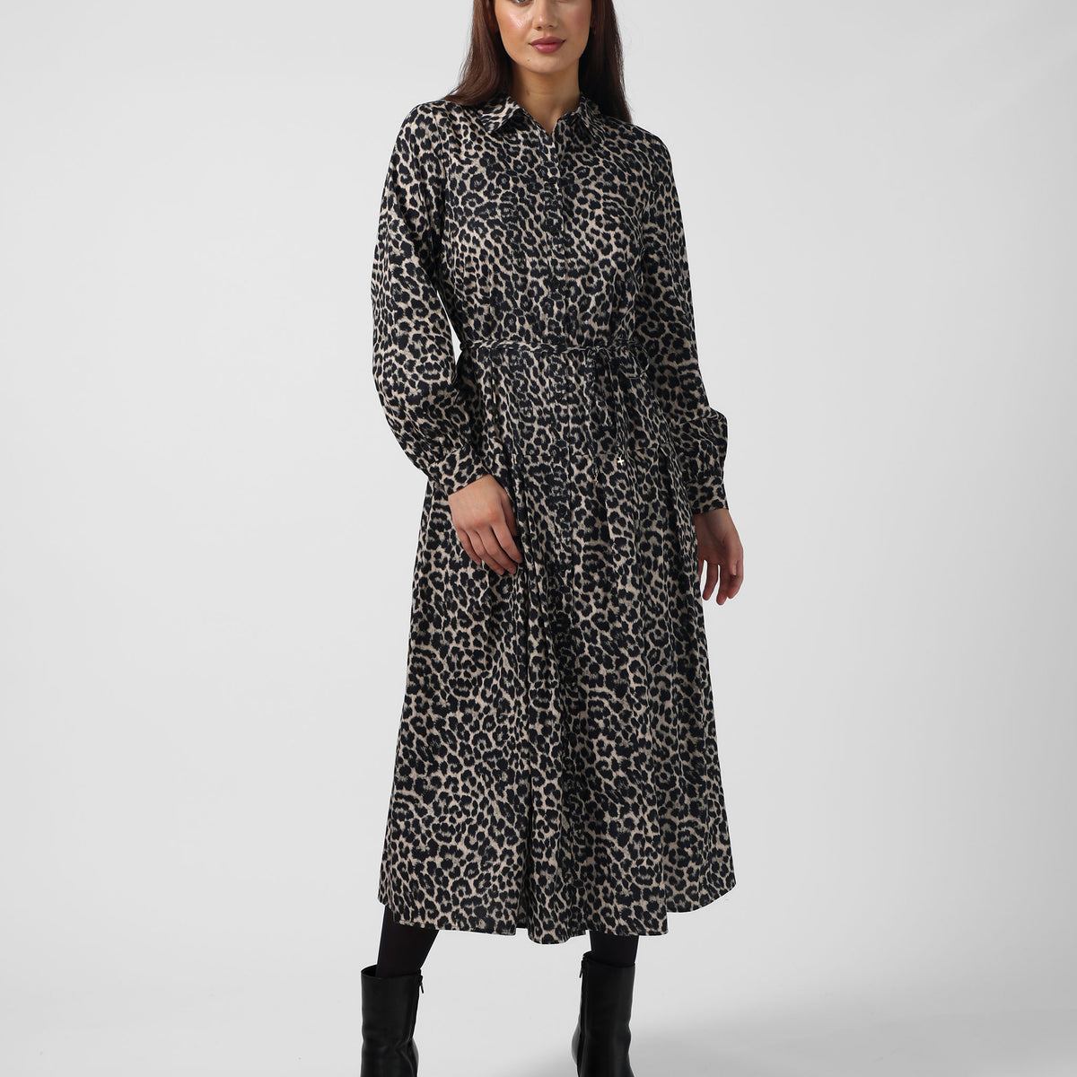 Rebecca Dress - Leopard – Stella+Gemma