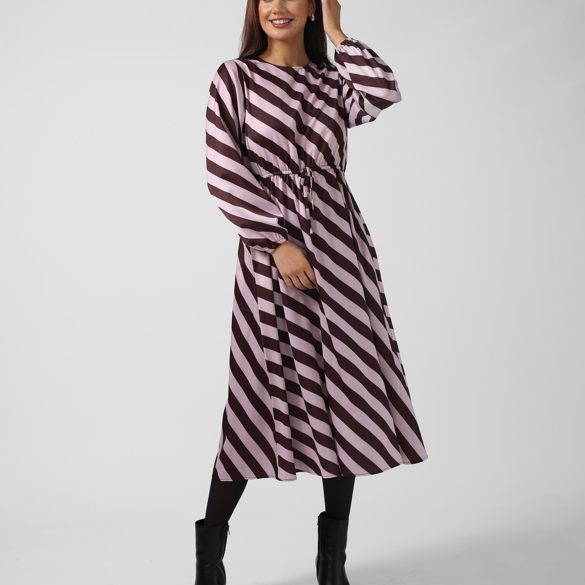 Tali Dress - Boysenberry Ripple – Stella+Gemma