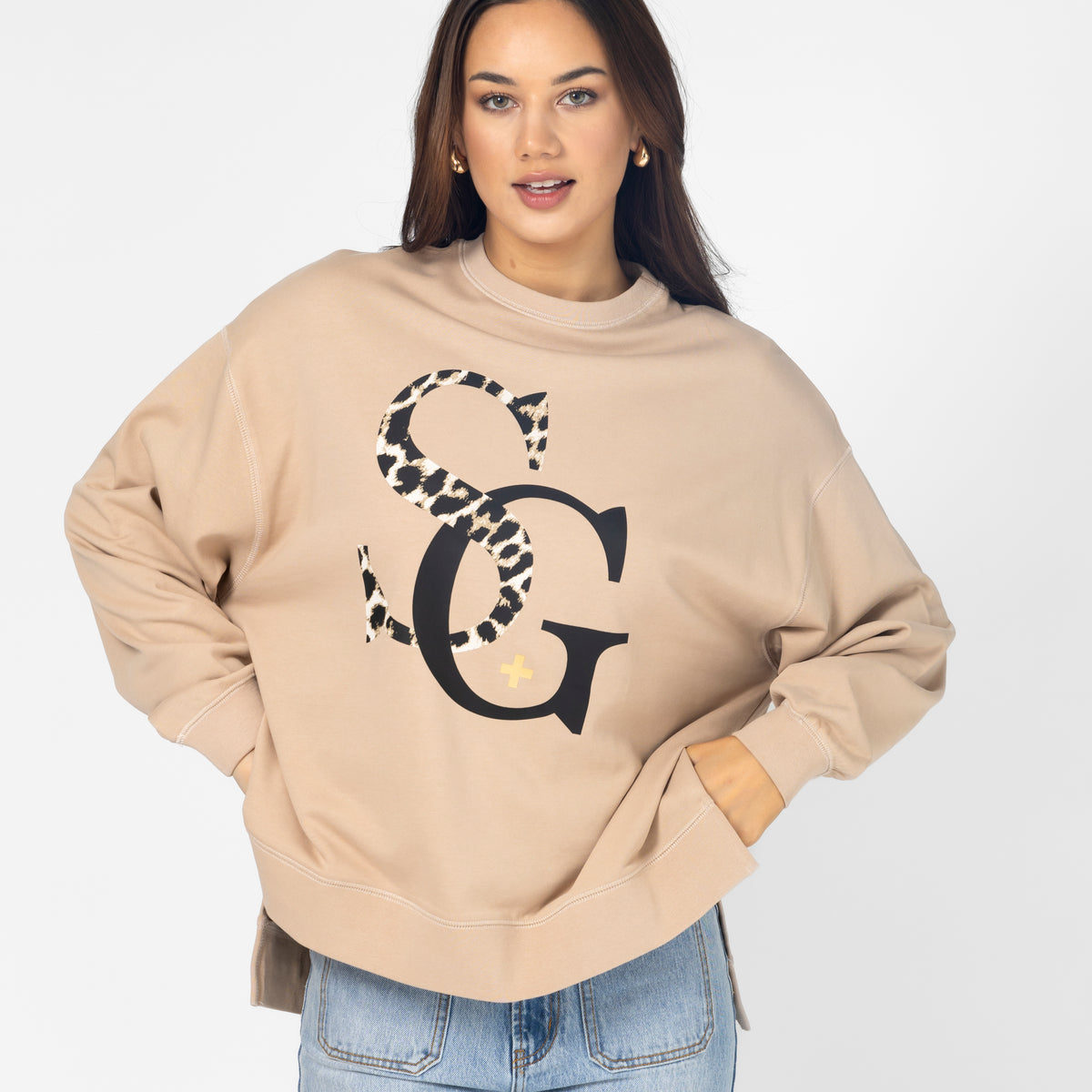 Sunday Sweater - Concrete Leopard Logo – Stella+Gemma