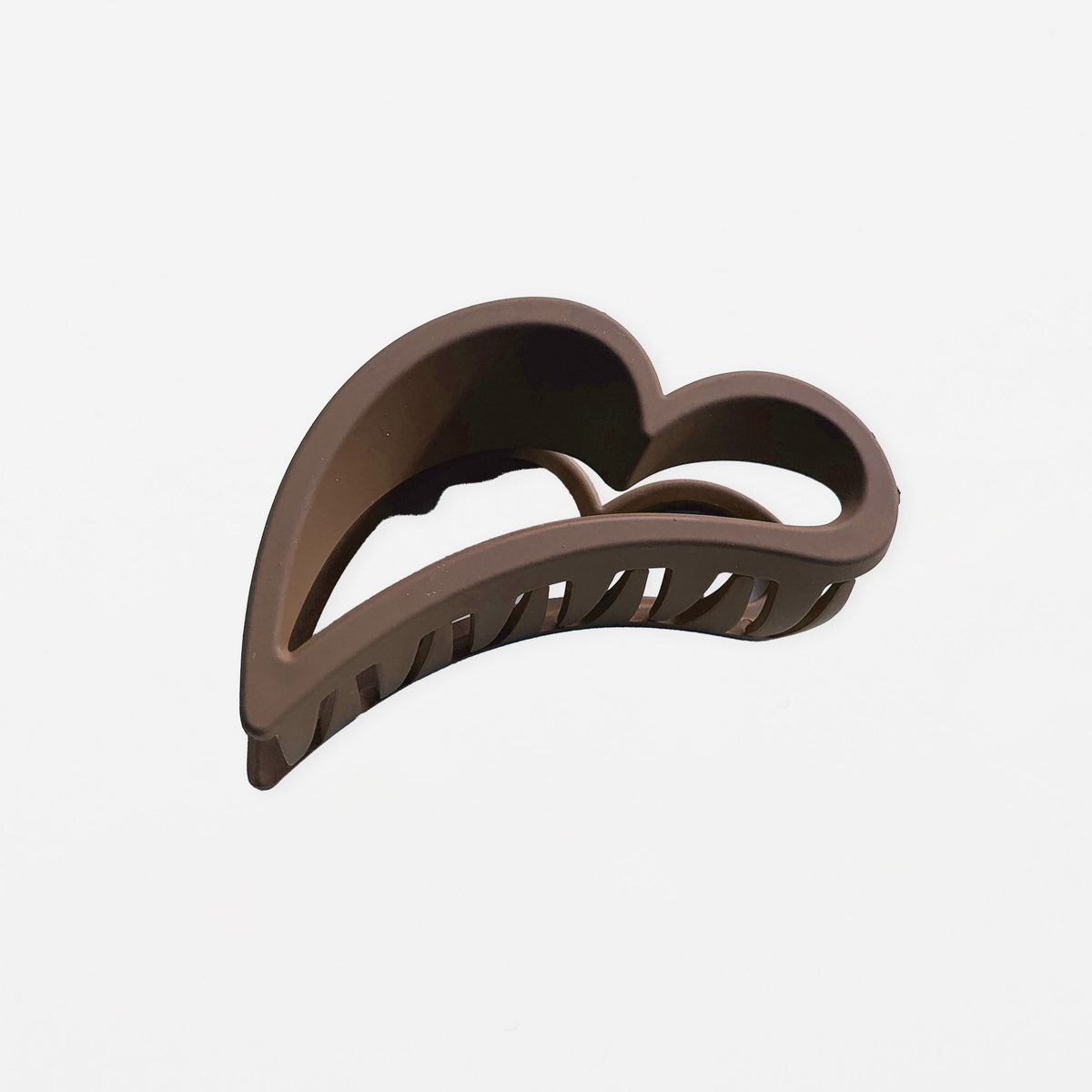 Matt Hair Claw - Mocha Heart – Stella+Gemma