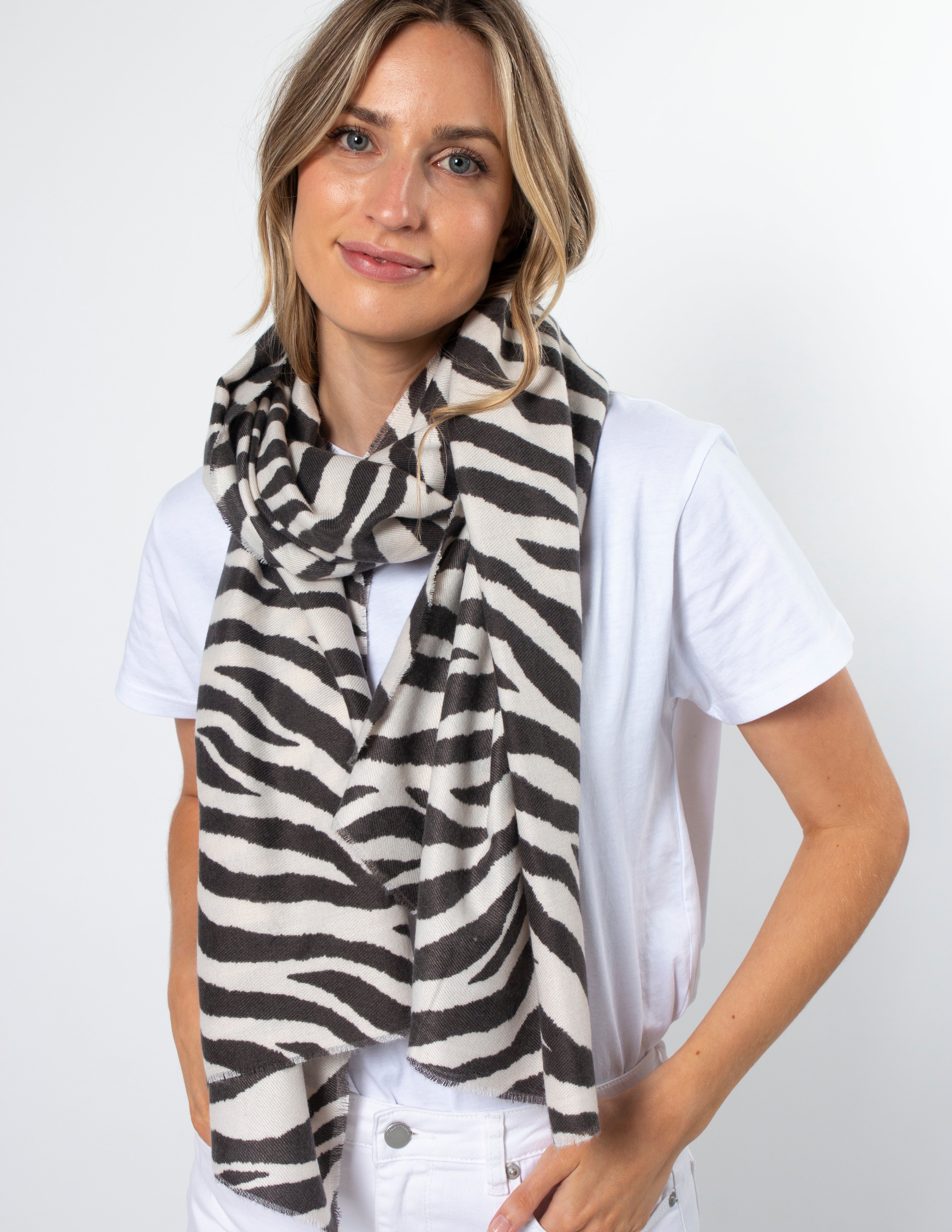 Zebra scarf store